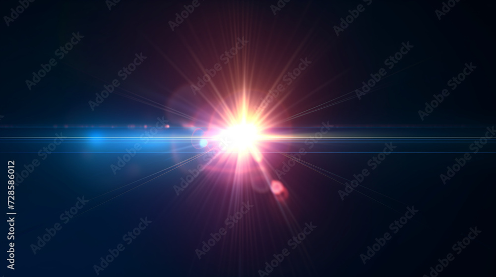 lens flares for photography and anamorphic lens flare Stock Photo ...