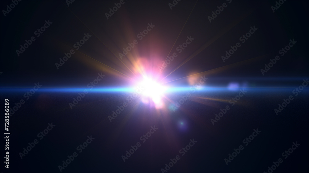 lens flares for photography and anamorphic lens flare Stock Photo ...