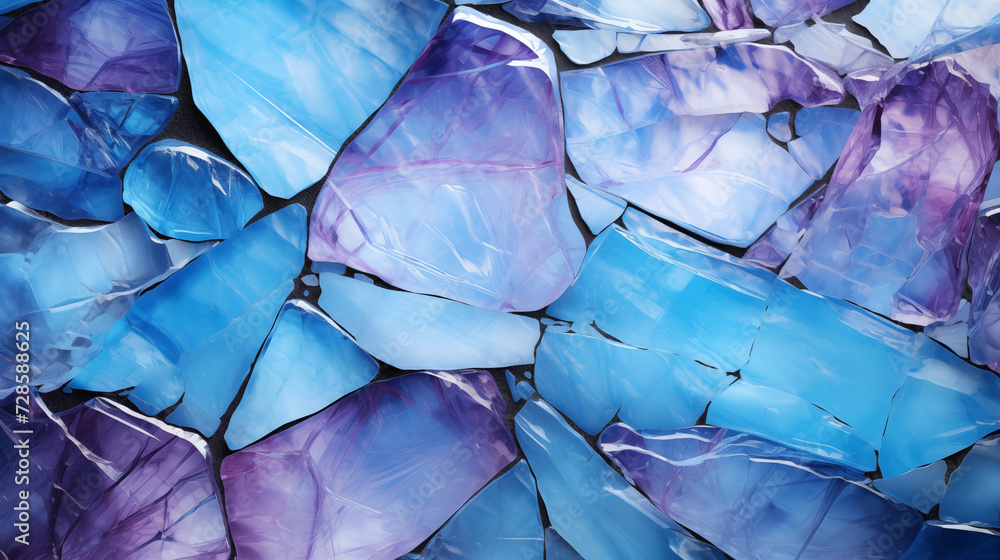 Natural beauty of a blue aquamarine stone, highlighting its vibrant ...