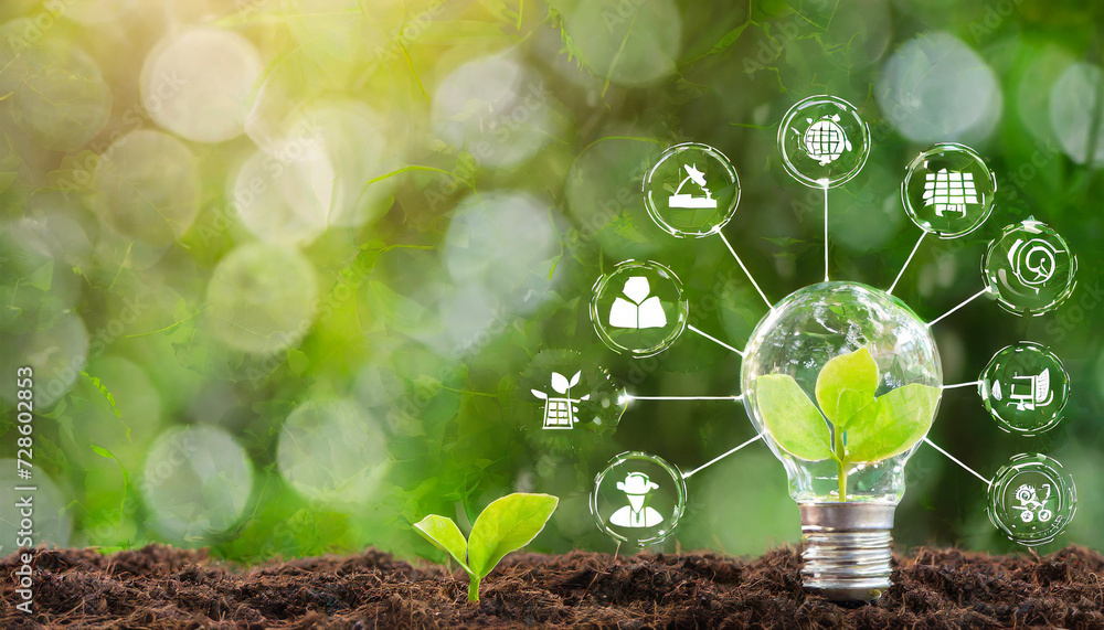 Sustainable development goals of promote clean energy, Renewable green ...