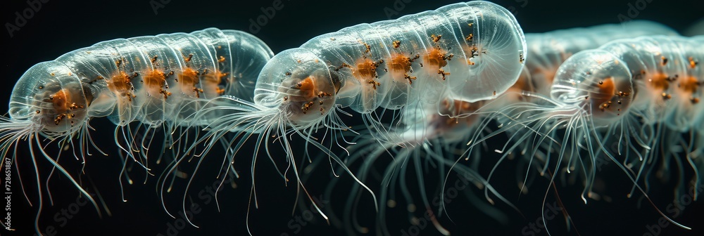 Luminous Plankton In The Ocean At Night, Background Image, Background ...