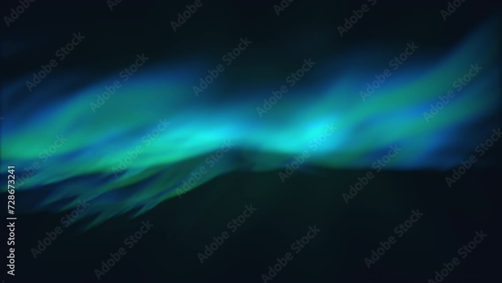 Gaze up at the mesmerizing beauty of a blue and green aurora borealis ...