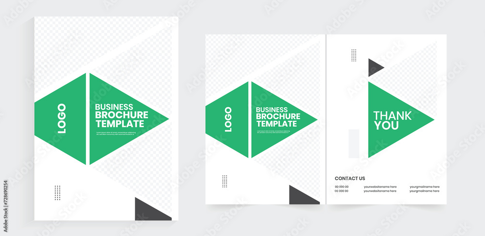 Bifold brochure design, Brochure front and back page design, Company ...