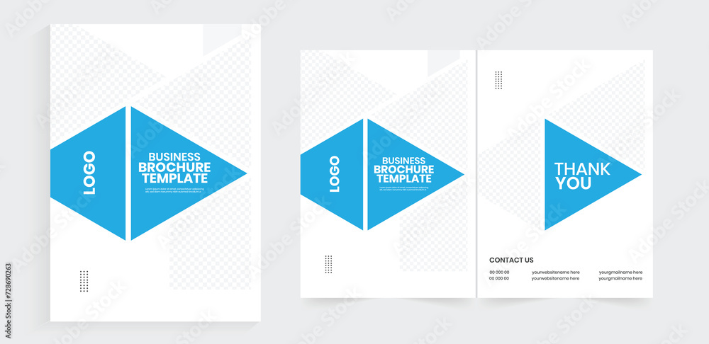 Bifold brochure design, Brochure front and back page design, Company ...