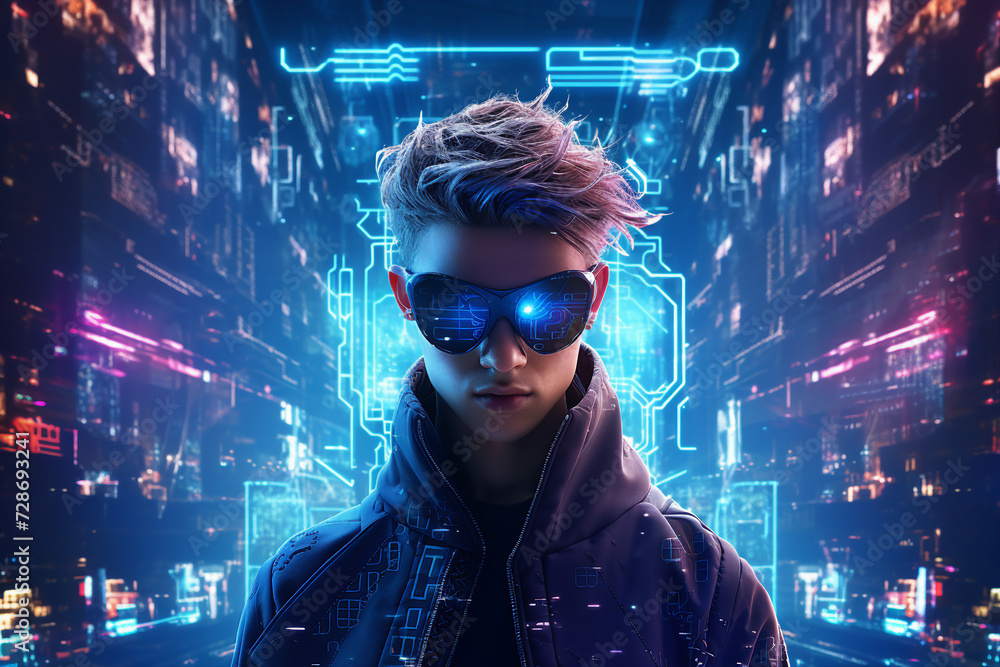 Generative AI picture playing video games concept gaming addiction ...