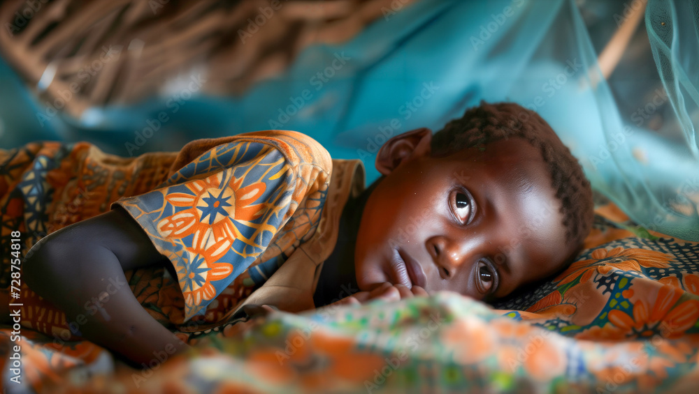 A child in Ethiopia suffers from malaria as disease spread shifts with ...
