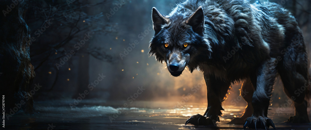a bewitching werewolf with an enchanting sheen becomes the focal point ...
