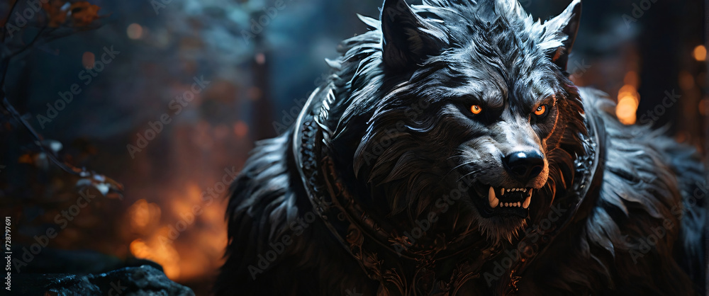 a bewitching werewolf with an enchanting sheen becomes the focal point ...