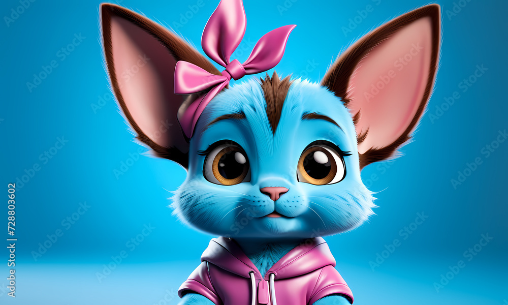 cartoon characters , 3D illustration Stock Illustration | Adobe Stock