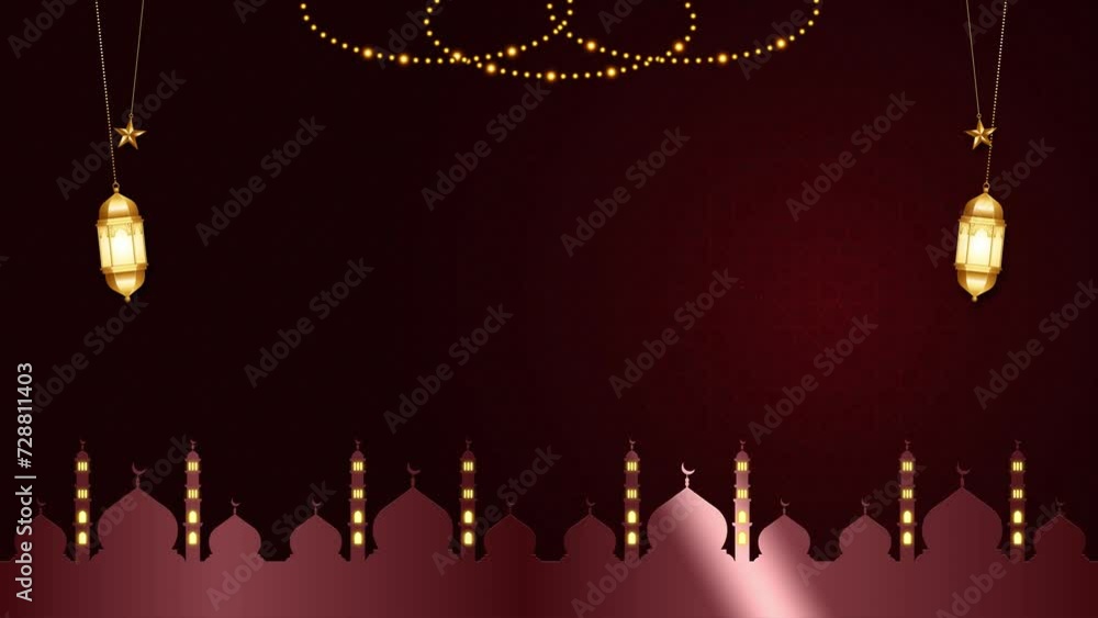 animated luxury ramadan background , islamic quran design video ...
