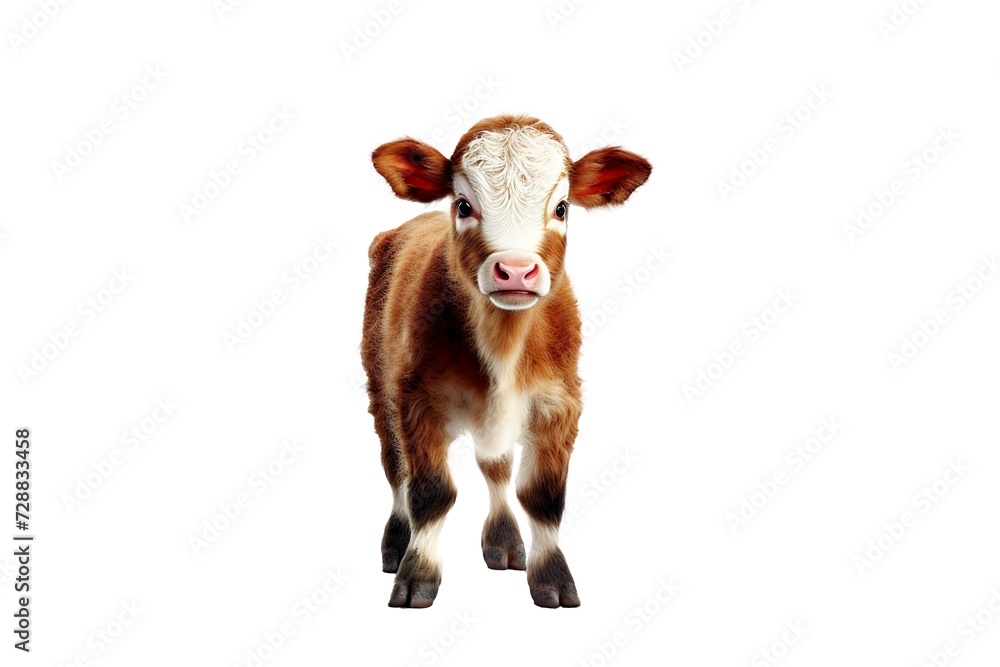 Baby cow on transparent background png Stock Illustration | Adobe Stock