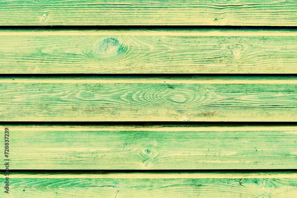 Horizontal green wood background. Green paint wood texture. Vibrant ...
