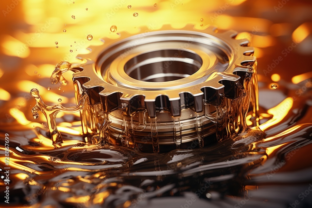 Motor oil in the mechanism of a car engine: care for durability and ...