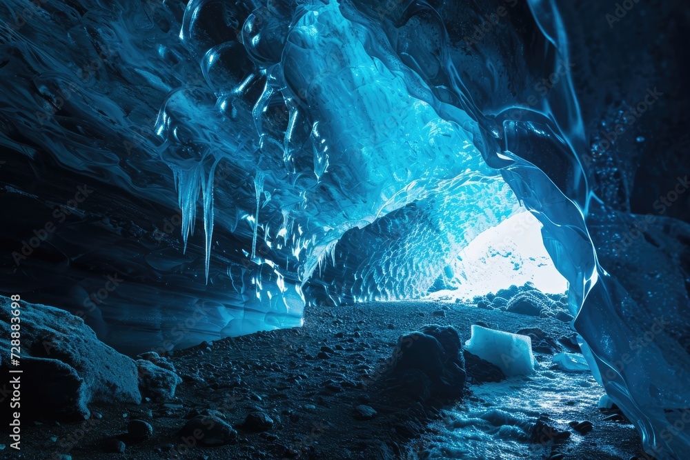 Subterranean Wonder: Exploring the Dark Depths of an Ice Cave ...