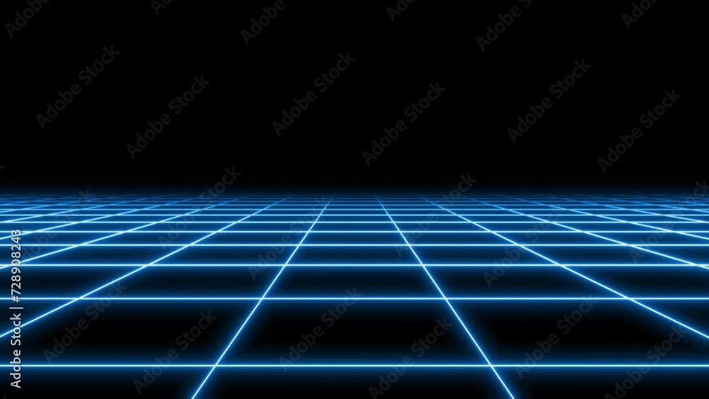 4K Parallax Retro Abstract VJ Motion Background Loop Inspired by 1980's ...