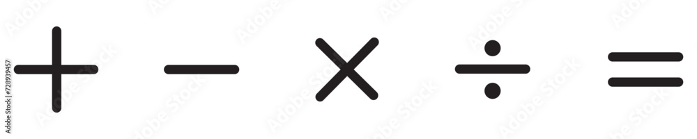 mathematical icon. math calculations addition, division, subtraction ... mathematical icon. math calculations addition, division, subtraction ...