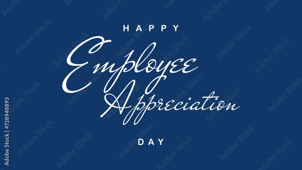 National Employee Appreciation Day Text Animation. Great for National ...