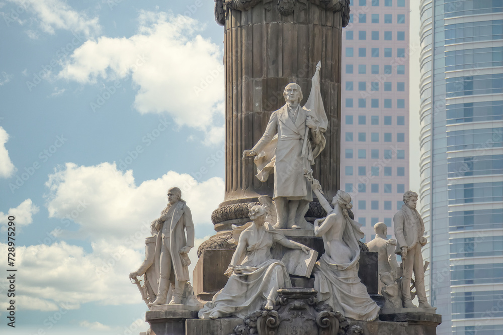 Mexico City, Mexico. Feb 2, 2024. A ground-level close-up capturing the ...
