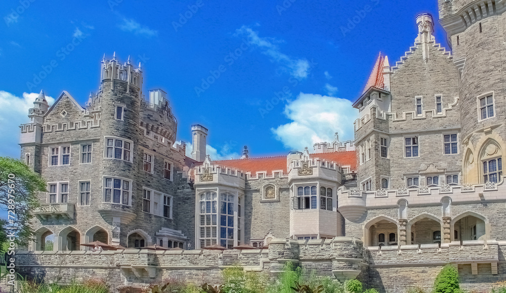 Toronto, Ontario, Canada. Feb 2, 2024. Casa Loma a Gothic Revival ...