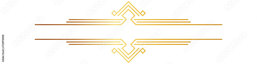 Divided art deco elements and gold header collection. art deco page ... Divided art deco elements and gold header collection. art deco page ...