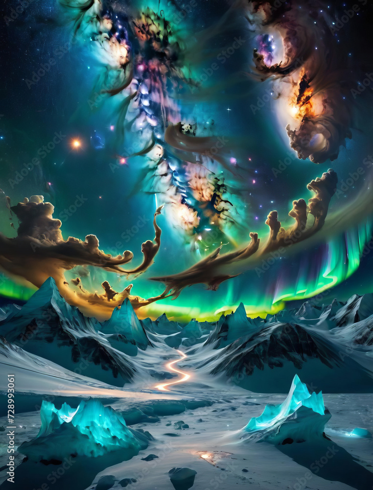 Celestial Beauty - Stunning cosmic scenery with Milky Way, Orion ...