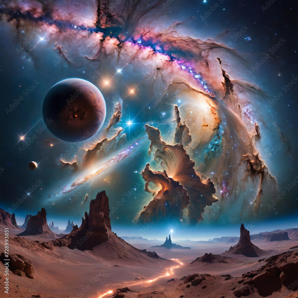 Ethereal Cosmic Vistas - Stunning deep-space probes capture the ...