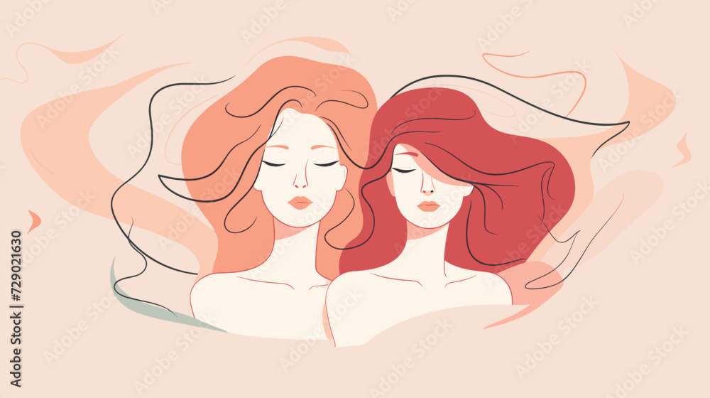 Vector background inspired by gender equality incorporating fluid ...