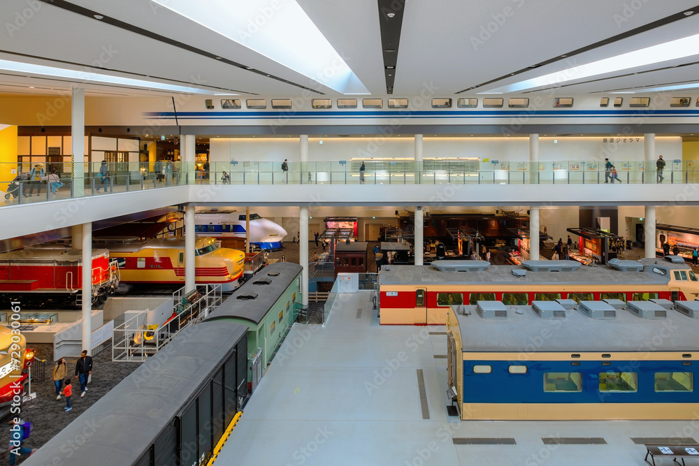 Kyoto, Japan - April 8 2023: Kyoto Railway Museum opened in 2016 ...