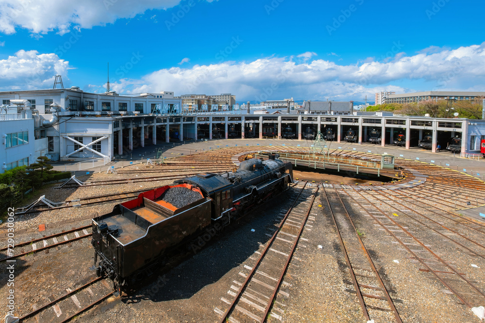 Kyoto, Japan - April 8 2023: Kyoto Railway Museum opened in 2016 ...