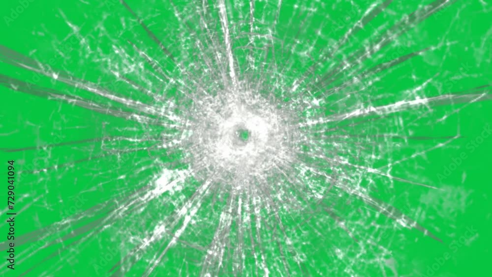 Glass Breaking Effect By Bullet Gun Fire On Glass Glass Crack Glass