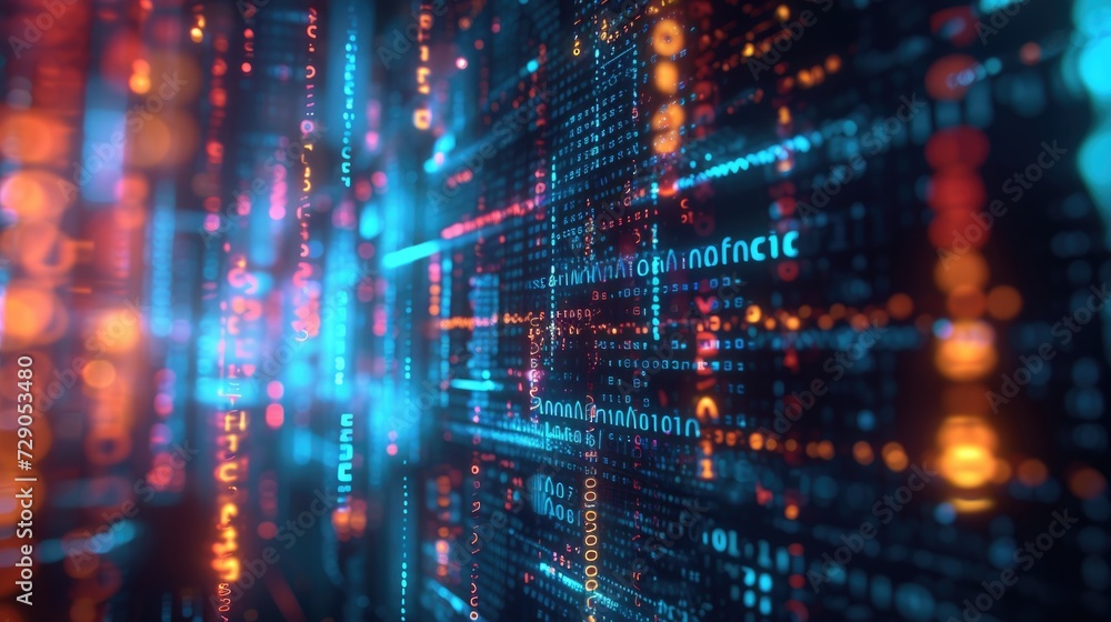 Bokeh photo of cyber attack by ai, cyber security by ai, attack and ...