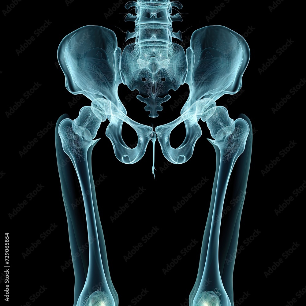 X-ray image of the pelvis. Hip bone. X-ray illustration of pelvis ...
