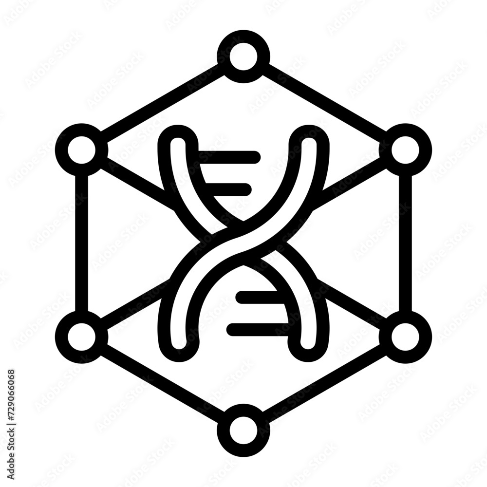 Dna Sequencing Icon Stock Vector | Adobe Stock