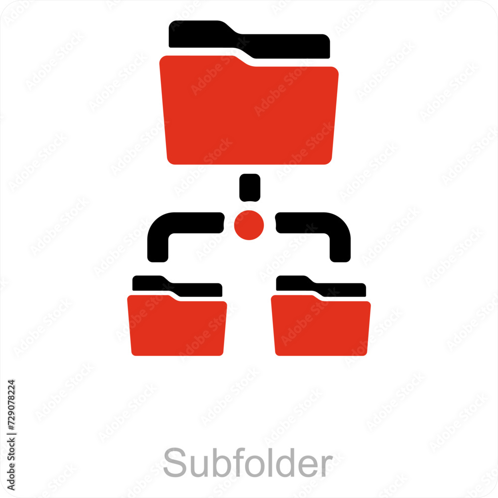 Subfolder and Folder icon concept Stock Vector | Adobe Stock Subfolder and Folder icon concept Stock Vector | Adobe Stock
