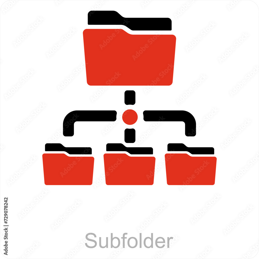 Subfolder and Folder icon concept Stock Vector | Adobe Stock Subfolder and Folder icon concept Stock Vector | Adobe Stock
