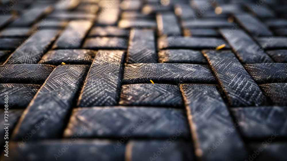 Textured stone street pattern, capturing the detailed and rugged ...