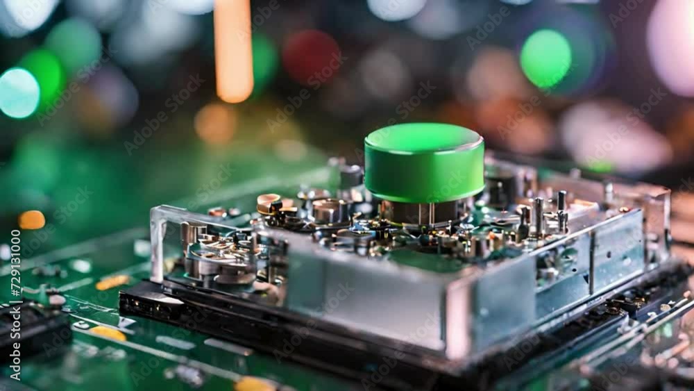 Circuit board, Abstract loop animation of blue circuit, Futuristic ...