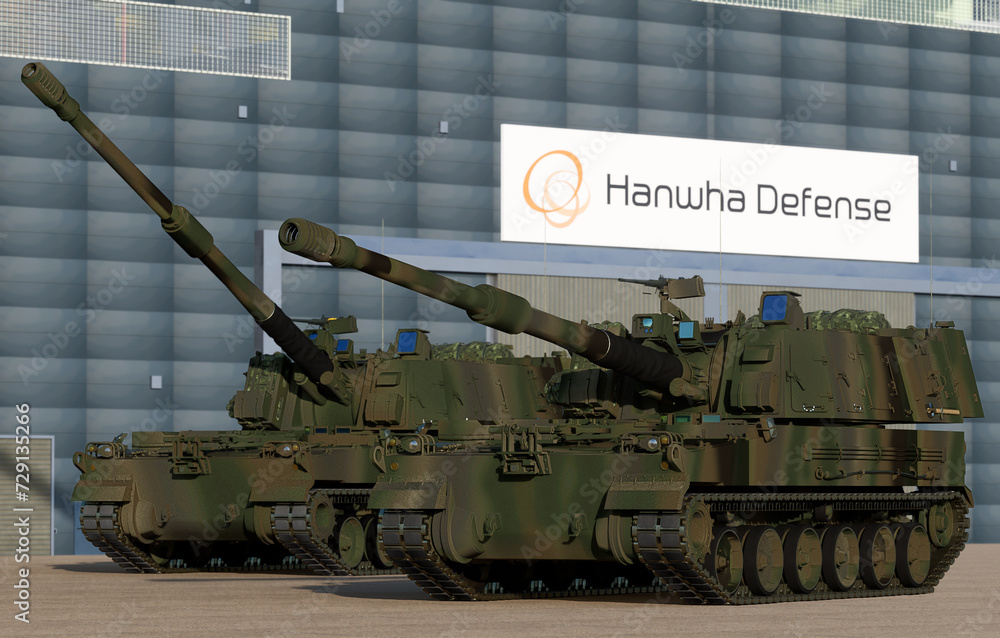 K9 Thunder - South Korean self-propelled gun manufactured by Hanwha ...