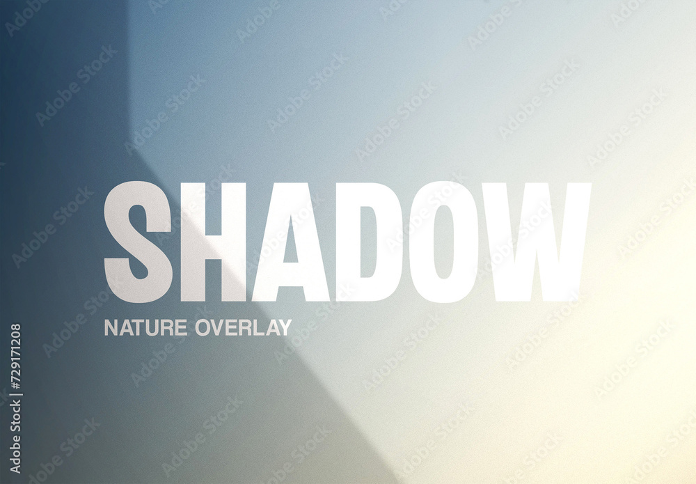 Photorealistic Shadow Overlay Mockup Stock Template | Adobe Stock