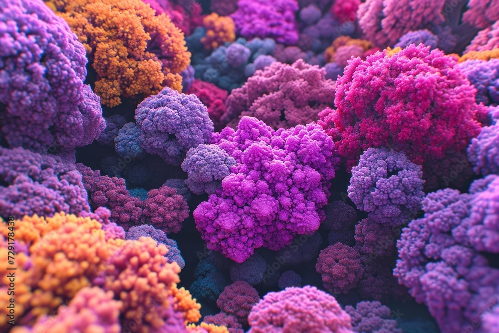 Protein atomic scale micro particles dna dnr atoms microscope molecular ...