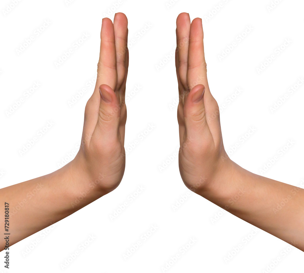Two hands in a asking gesture isolated on a transparent background, png ...