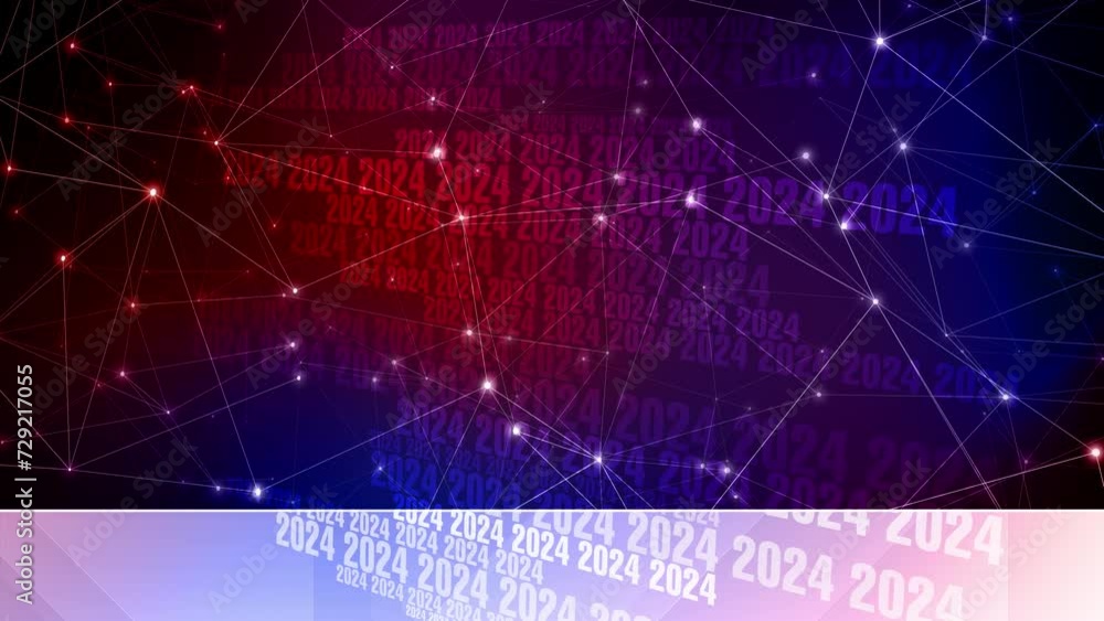 Year 2024 background with creative layout, typography, and symbol for ...