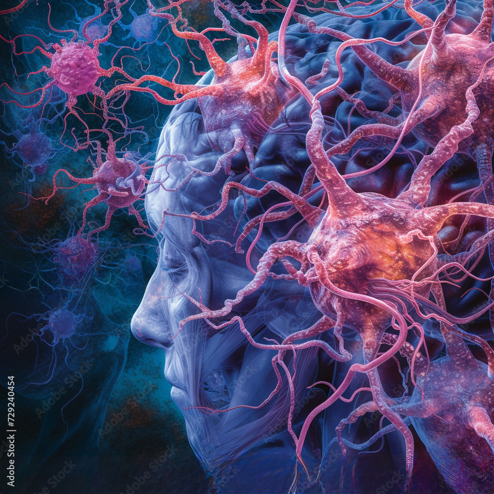 Alzheimer's Disease Cellular Inflammation" is a complex network linking ...