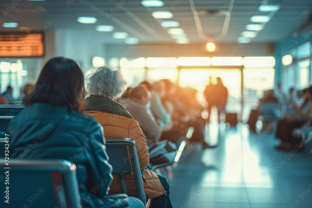 Crowded hospital waiting area emphasizes the challenges faced by ...