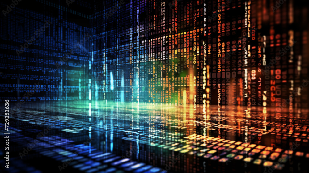 Binary Code With Digital Effects Wallpaper Or Banner Sql Structured Query Language Code On
