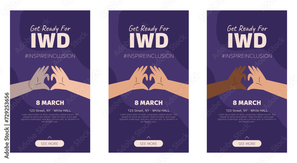 IWD Inspire Inclusion campaign, International Women's Day 2024 Vertical ...