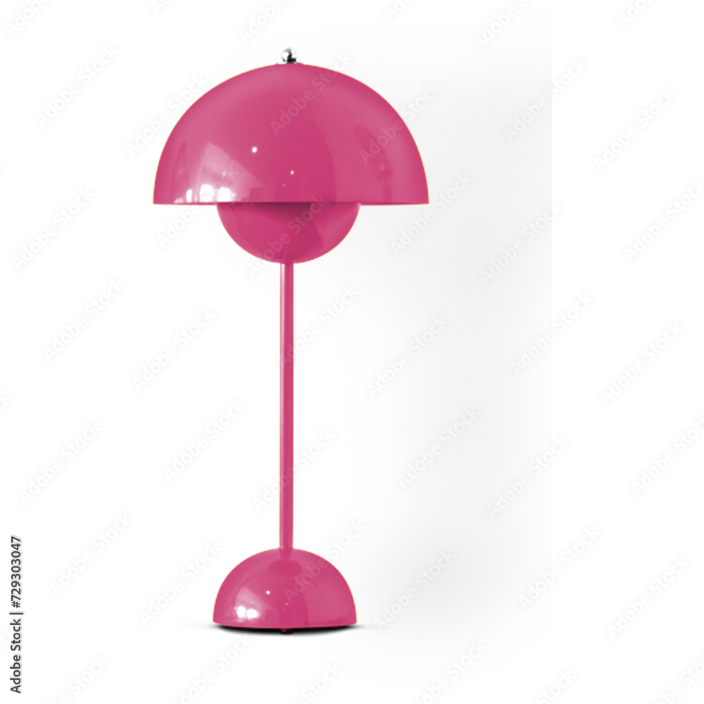 Realistic pink lamp isolated on transparent background.fit element for ...