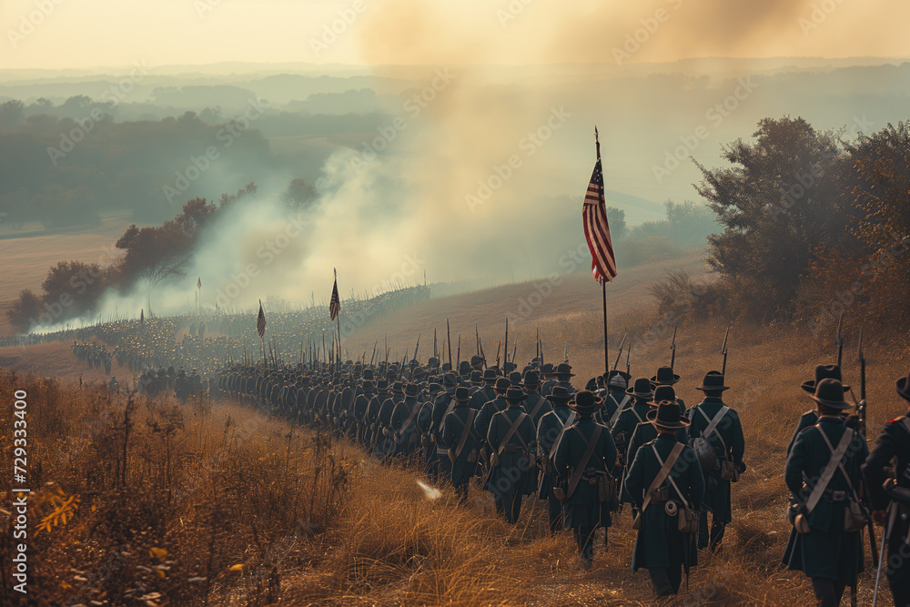 The atmosphere of a battlefield is captured in a Veterans Day image ...