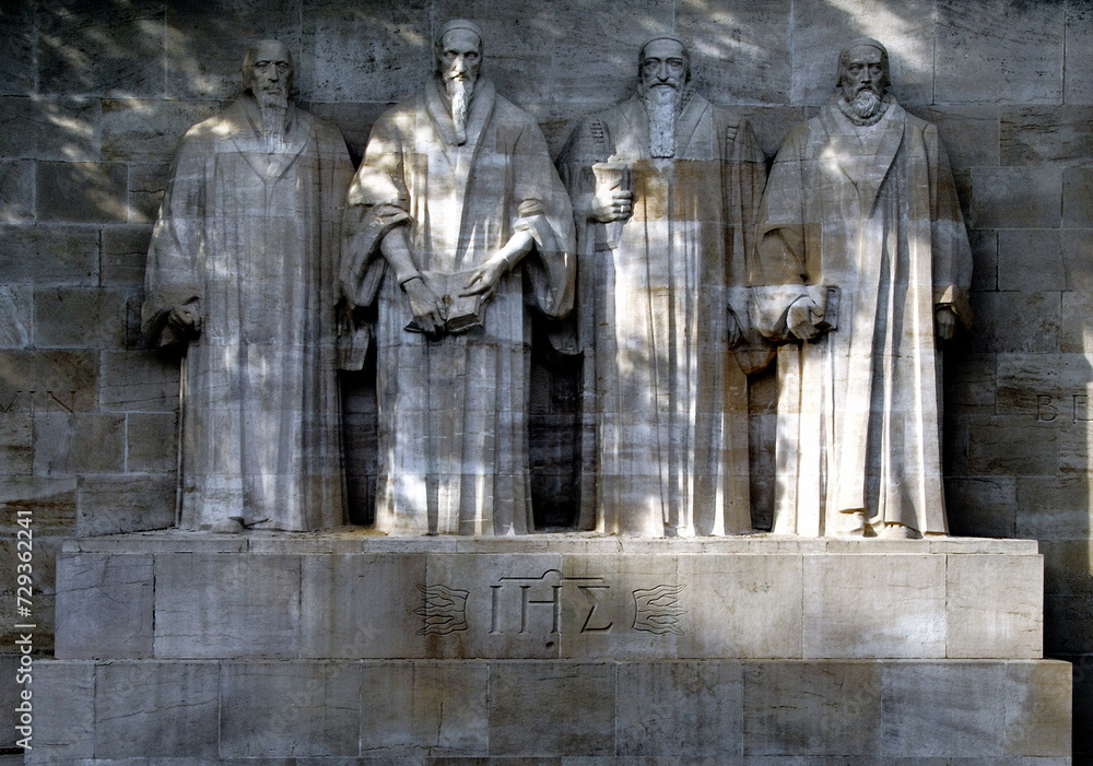 Geneva, Switzerland, Europe - Monumental Reformation Wall with ...