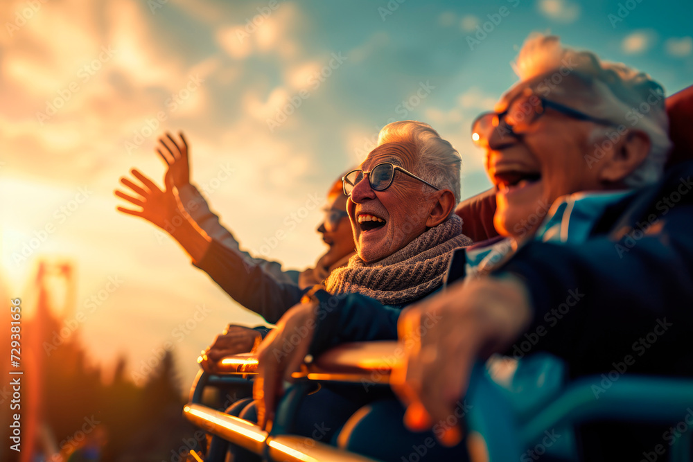 Elderly Adventures: Adrenaline Rush as Elder Couple Takes a Hyperloop ...